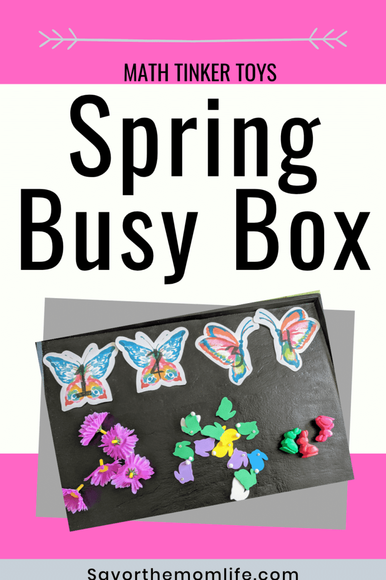 Spring Busy Box for Preschoolers - Savor The Mom Life