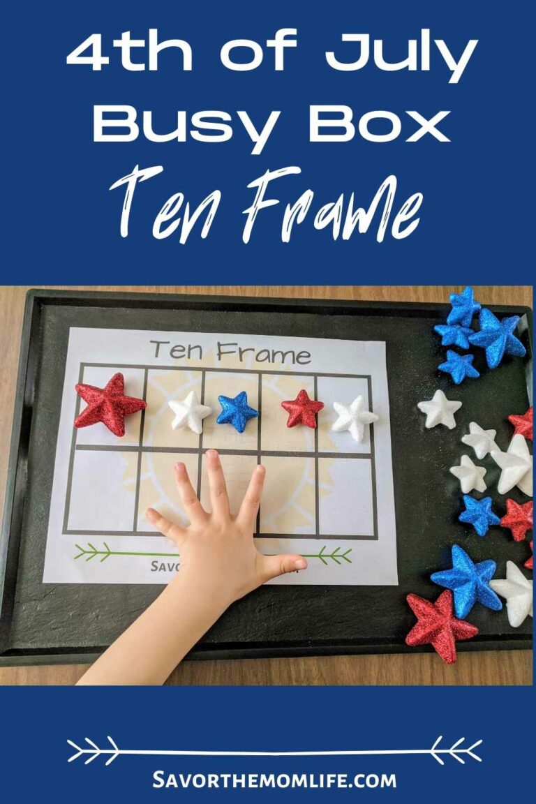 4th of July Busy Box for Preschoolers - Savor The Mom Life