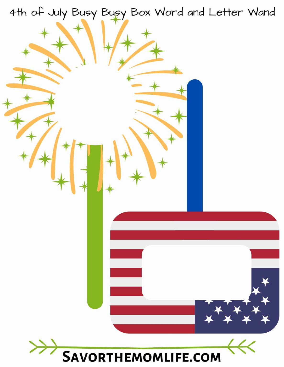 4th of July Busy Box for Preschoolers - Savor The Mom Life